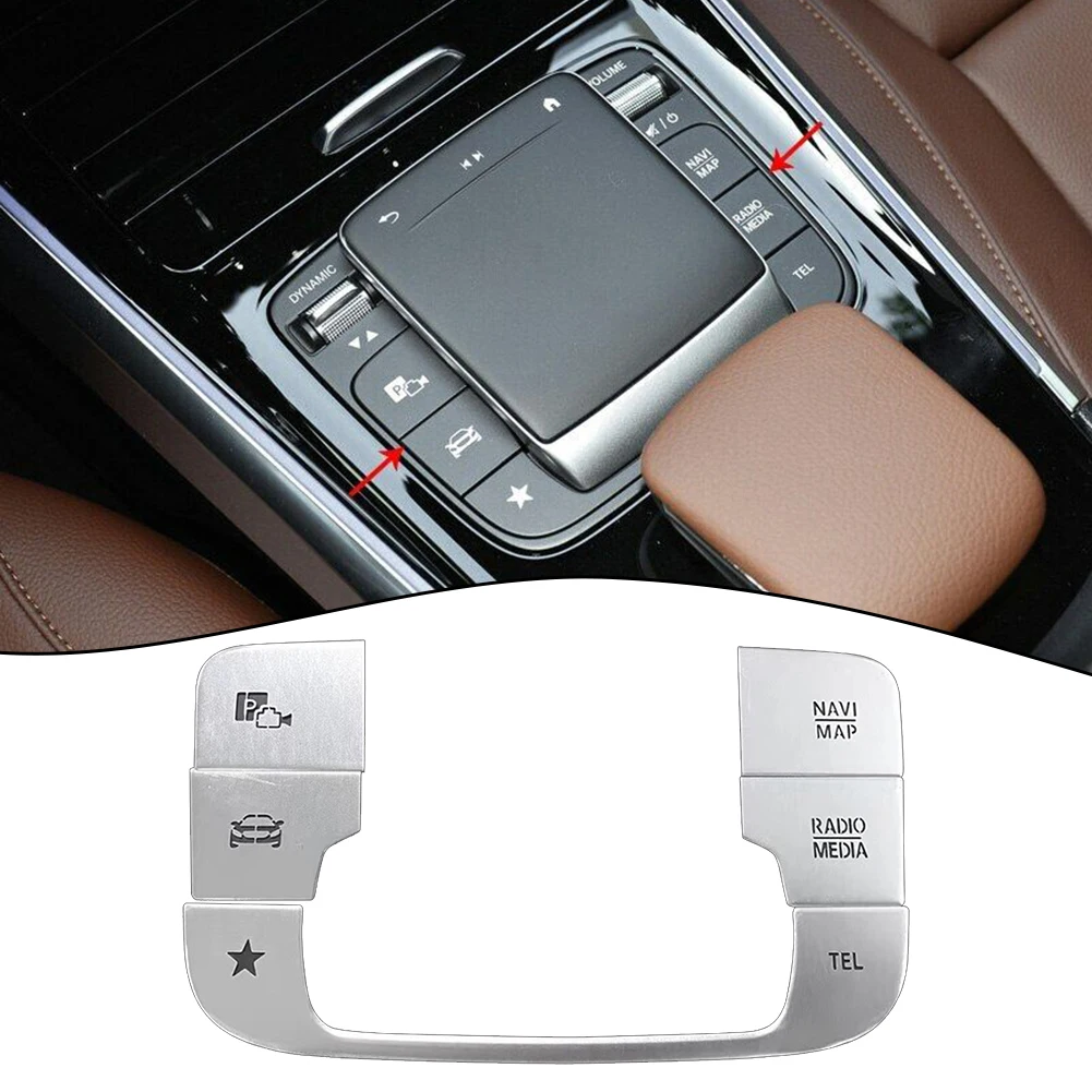 Silver Multimedia Mouse Button Sequins LHD For Mercedes A Class W177 ...