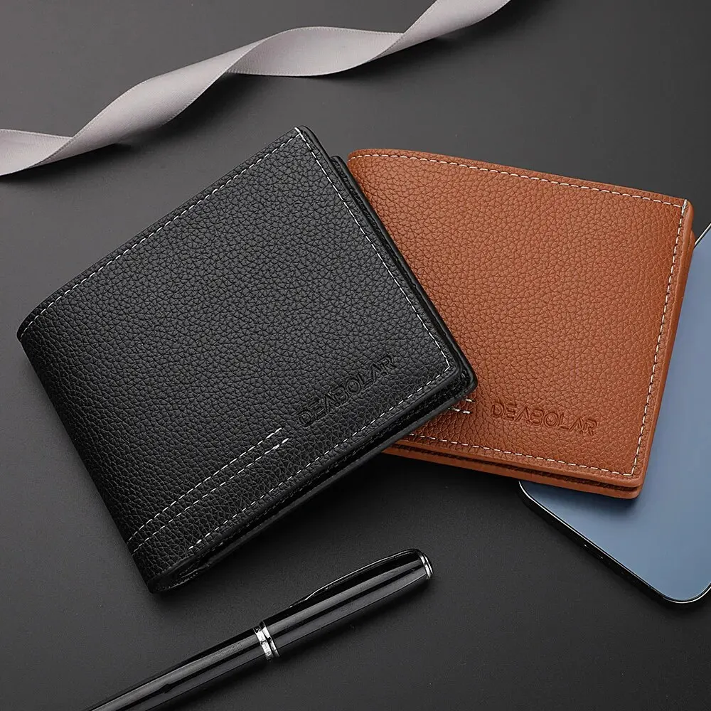 Men-New-Minimalist-Wallet-Ultra-thin-PU-Leather-Multi-slot-Newly ...