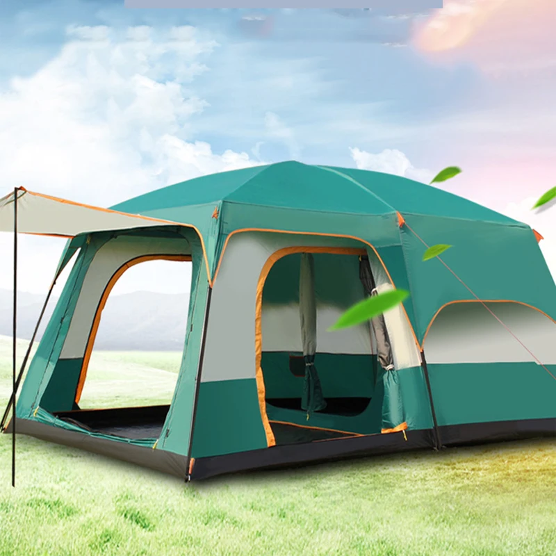 Barraca de Camping Oversize com Camadas Duplas, Impermeável e Espaçosa ...