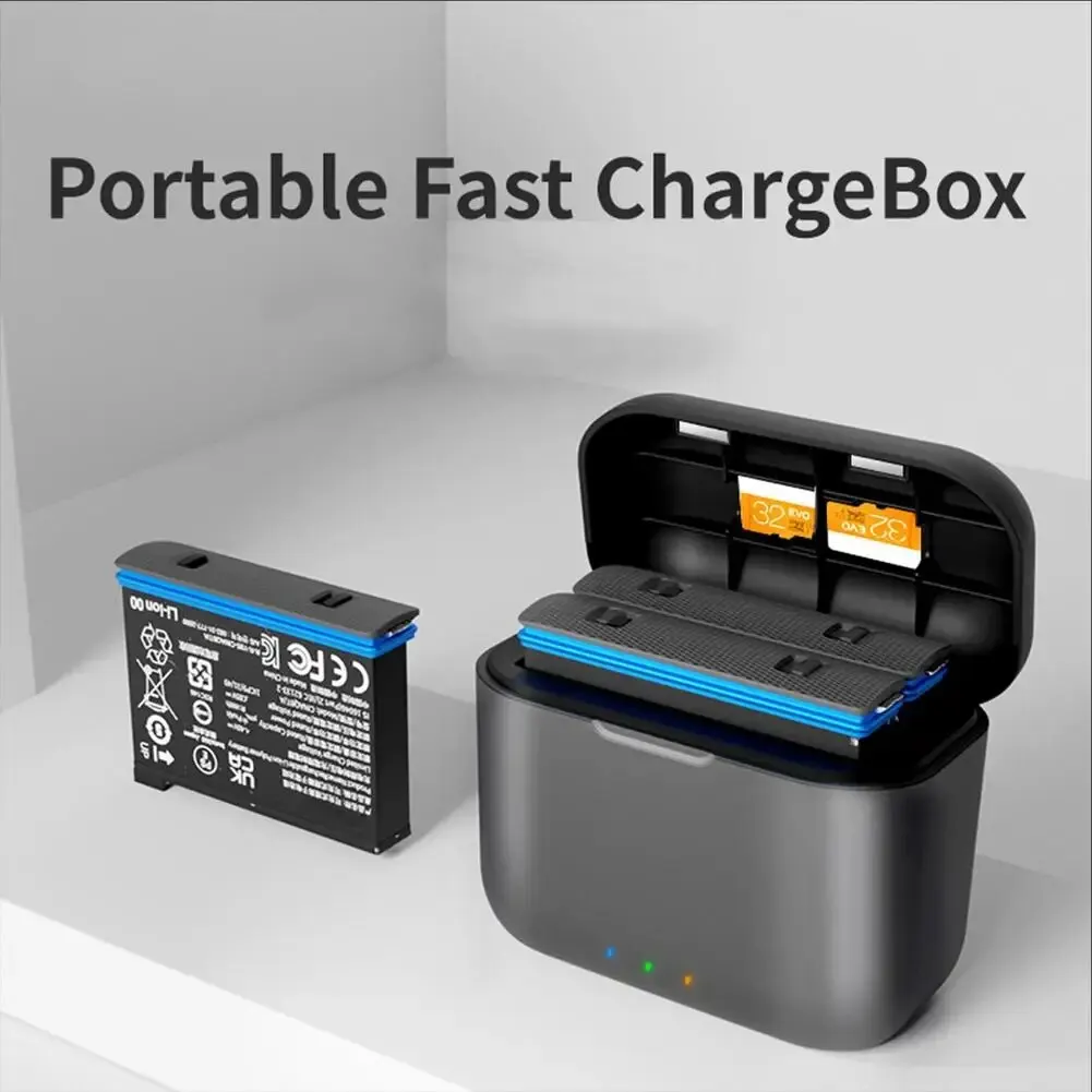 Battery-Charger-Storage-Case-Fast-Charging-Hub-Rechargeable-Batteries ...