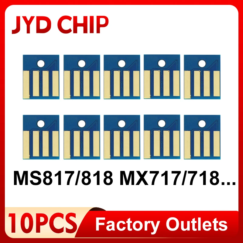 100k Ms817 Ms818 Mx717 Mx718 Imaging Drum Unit Chip For Lexmark Ms810 ...