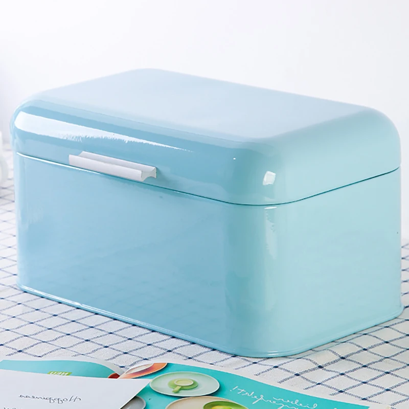 Bread-Box-for-Kitchen-Countertop-Metal-Vented-with-Hinge-Top-Large ...