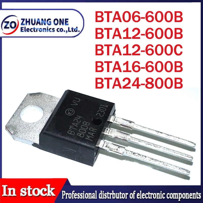 Triode-ST-TO-220-Transistor-BTA06-600B-BTA12-600B-BTA12-600C-BTA16-600B ...