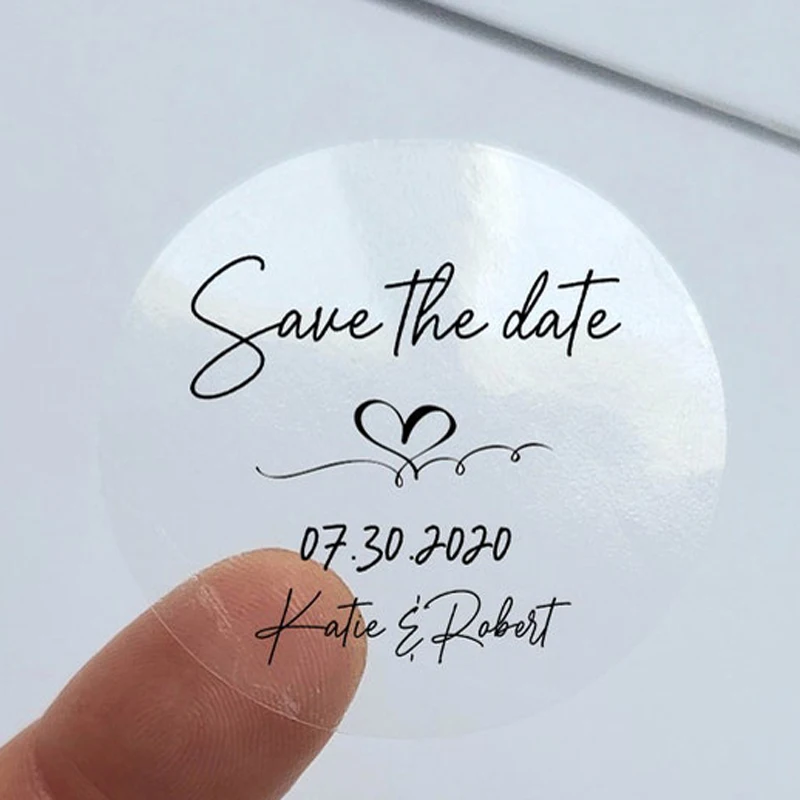 Custom-Clear-Round-Stickers-Personalized-Circle-labels-Customized-transparent-logo-seals ...