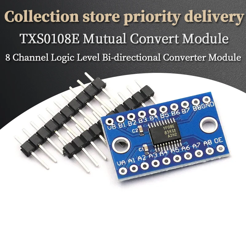 3.3V 5V TXS0108E 8 Channel Logic Level Bi-directional Converter Module ...