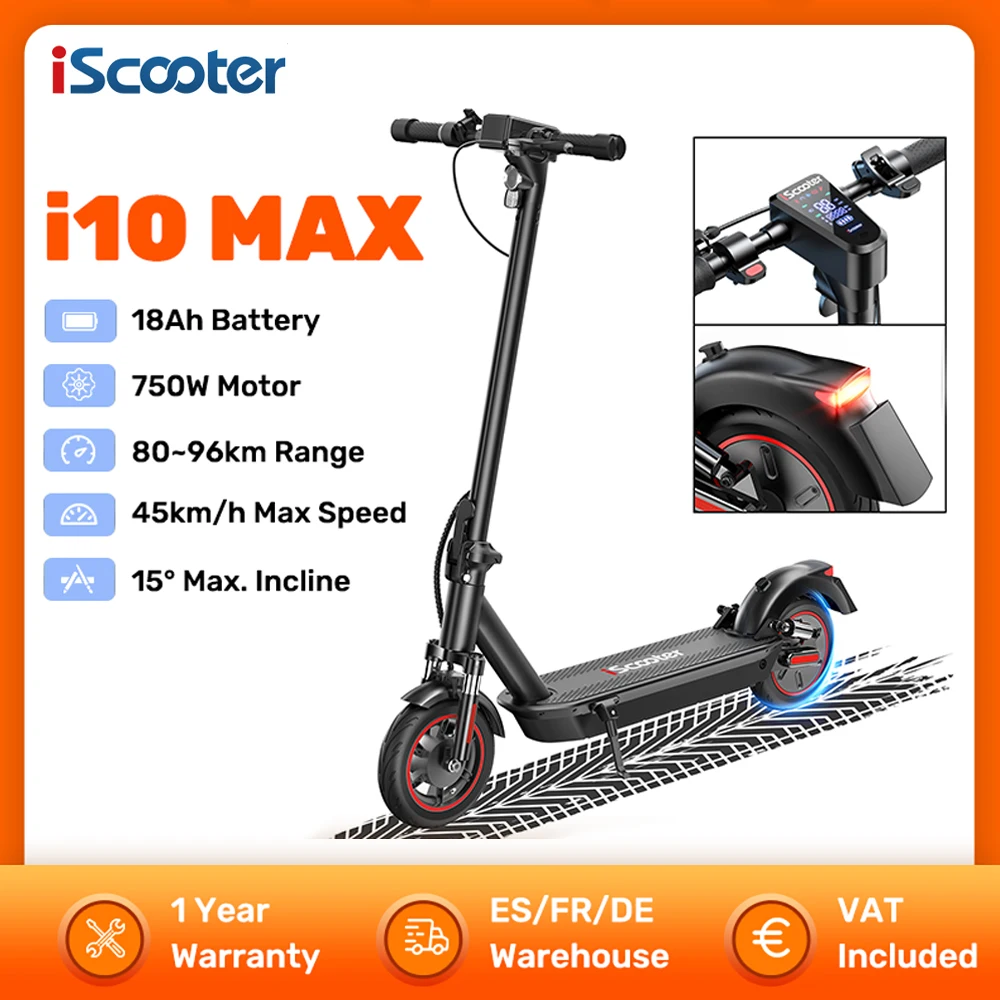 iScooter-i10max-Electric-Scooter-18Ah-750W-Scooter-10inch-Foldable-Kick ...