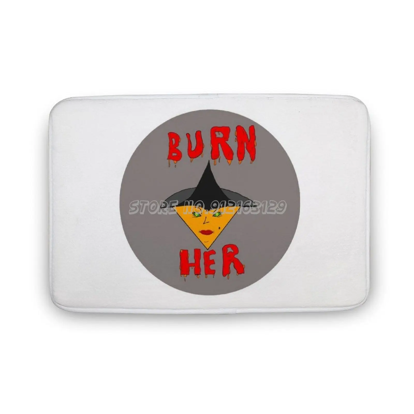 Alfombra personalizada para el suelo de la bruja, felpudo para decoración del hogar, Alfombra de ...