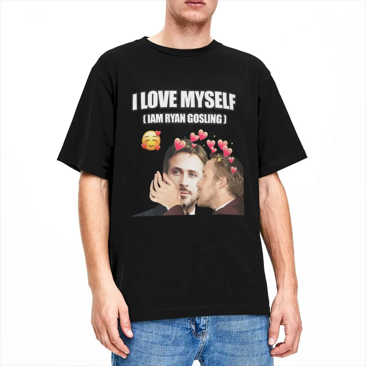 I-LOVE-MYSELF-Men-Women-s-T-Shirts-Funny-Ryan-Gosling-Merchandise-Tees ...