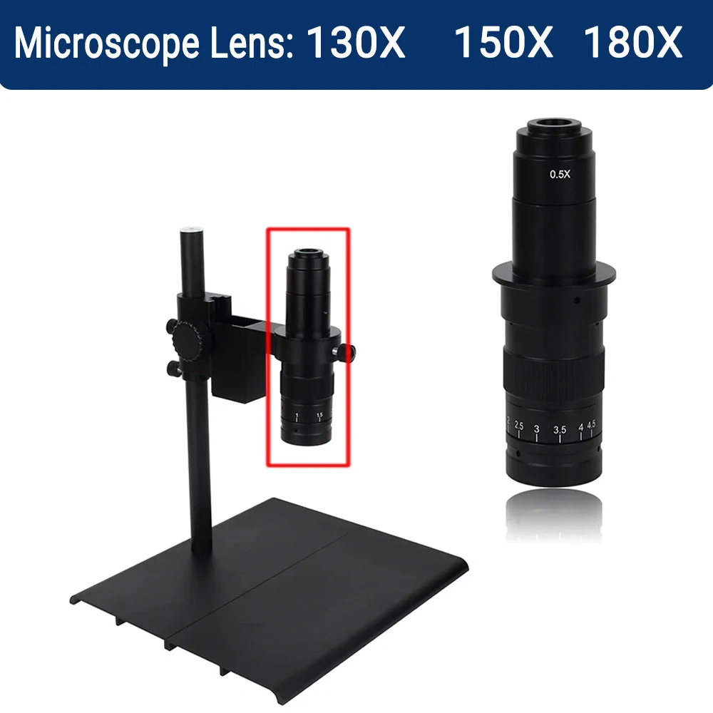 Adjustable-Magnification-130X-150X-180X-Zoom-C-Mount-Lens-0-7X-4-5X ...