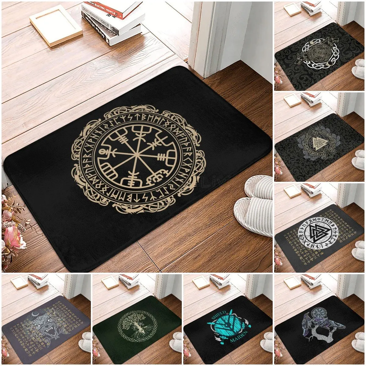 Viking-Nordic-Celtic-Symbol-Entrance-Door-Floor-Mat-Vikings-Tattoo ...
