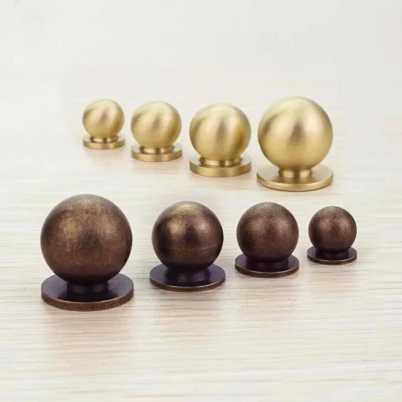 Solid-Brass-Handle-kitchen-Cabinet-Handles-Ball-Handle-Wardrobe-Door ...