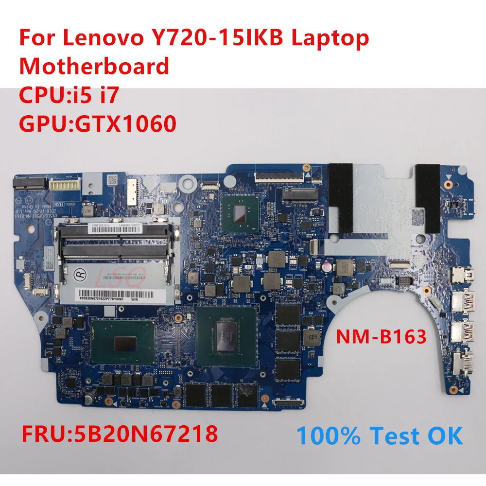 NM-B163-For-Lenovo-Y720-15IKB-Laptop-Motherboard-With-CPU-i5-i7-FRU ...