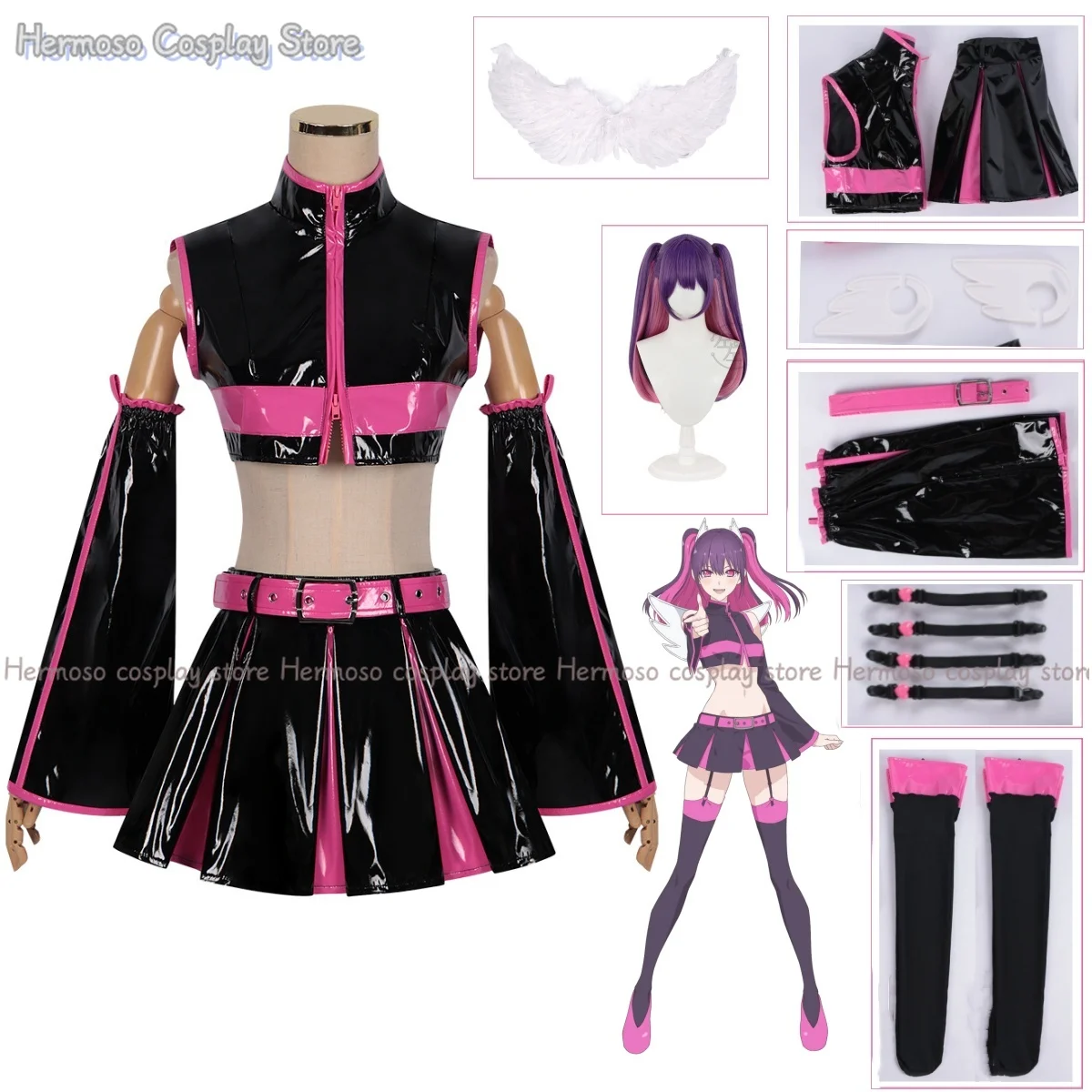 Costume-de-Cosplay-Anime-Dimenmail-com-s-duction-ata-riella-perruque ...