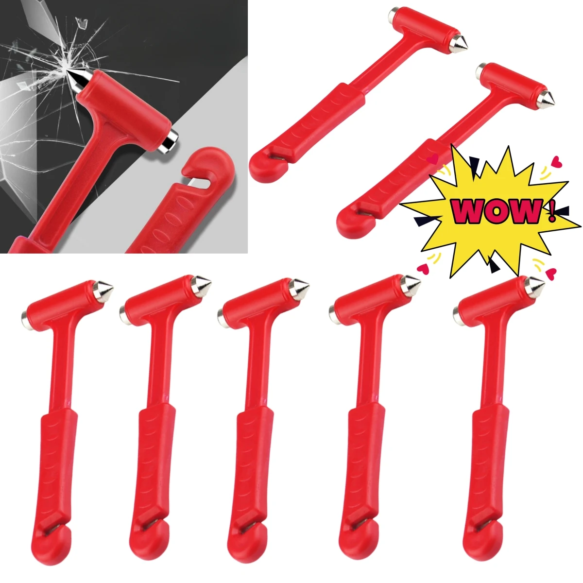 2024 Car Buses Trucks Window Breaking Hammer Emergency Escape Safety ...