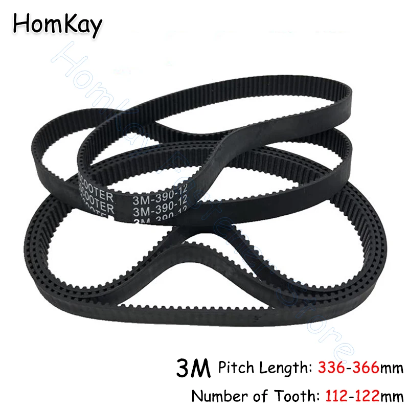 HTD-3M-Timing-Belt-Rubber-Closed-loop-Transmission-Belts-Pitch-3mm-No ...