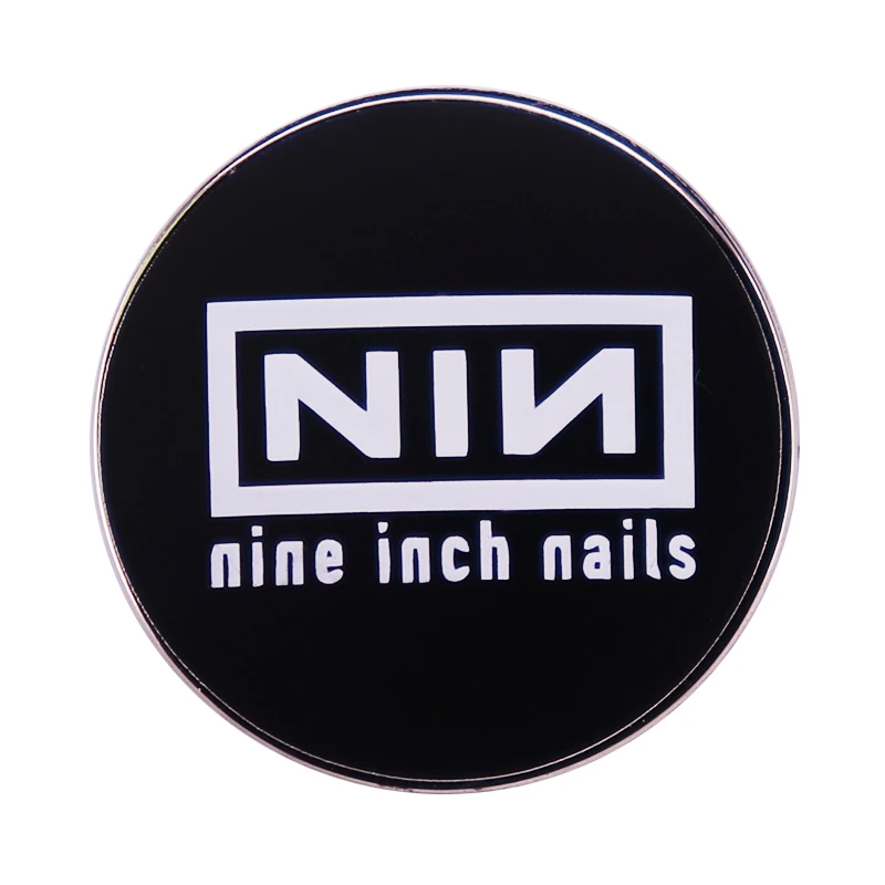 Nine inch Nails Enamel Pin Industrial rock band NIN Logo brooch music ...