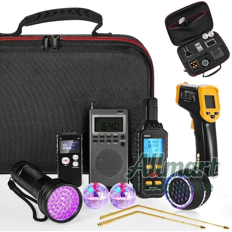 9Pcs Ghost Hunting Equipment Kit with EMF Meter, Ghost Hunting Research ...