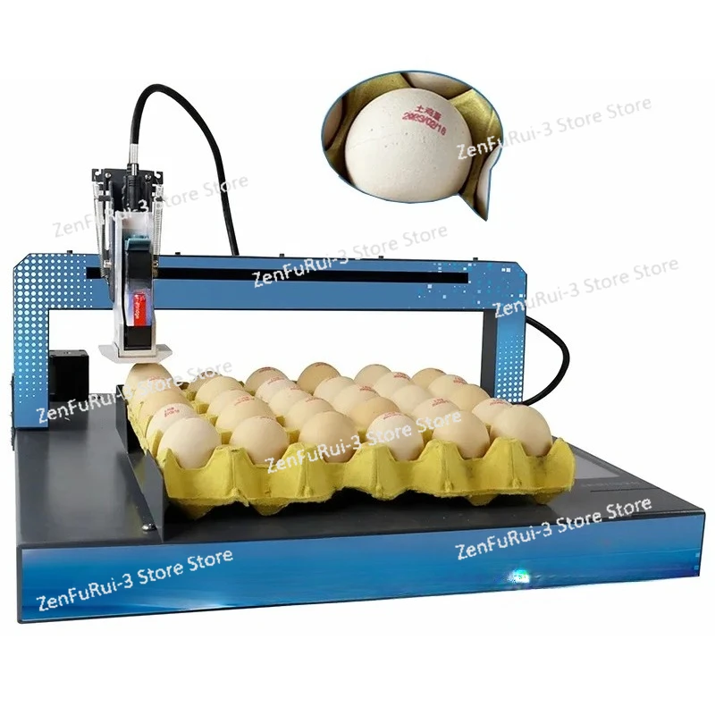 Automatic Egg Printer Eggs Tray Inkjet Printing Machine Batch Code Date ...