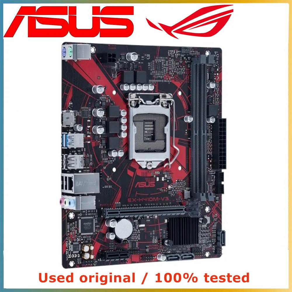 For ASUS EX-H410M-V3 Computer Motherboard LGA 1200 DDR4 64G For Intel ...