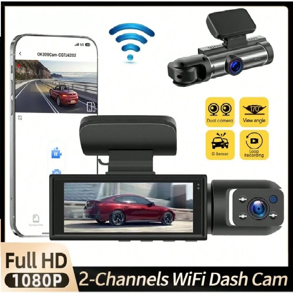 1080P-Dual-Dash-Cam-with-WIFI-for-Cars-Front-And-Inside-Car-Black-Box ...