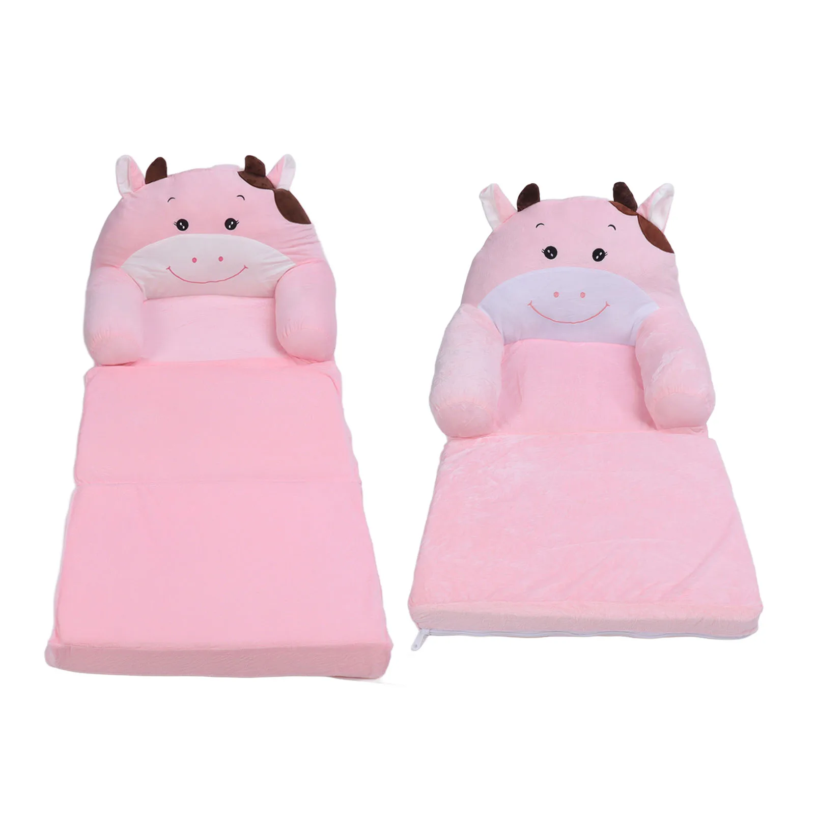 Kids-Sofa-Bed-Zipper-Foldable-Children-Sofa-Comfortable-Short-Plush ...