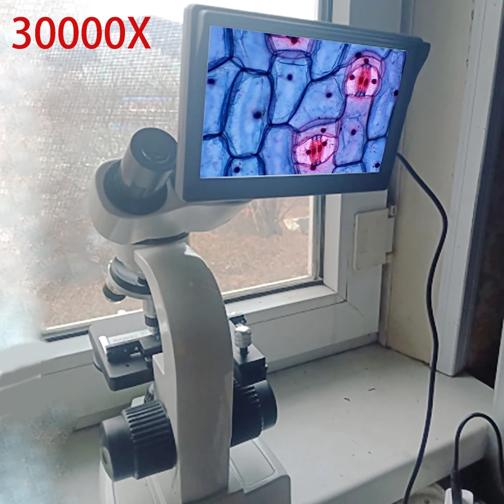 Professional-Monocular-Biological-Microscope-30000X-Up-Down-LED-for ...