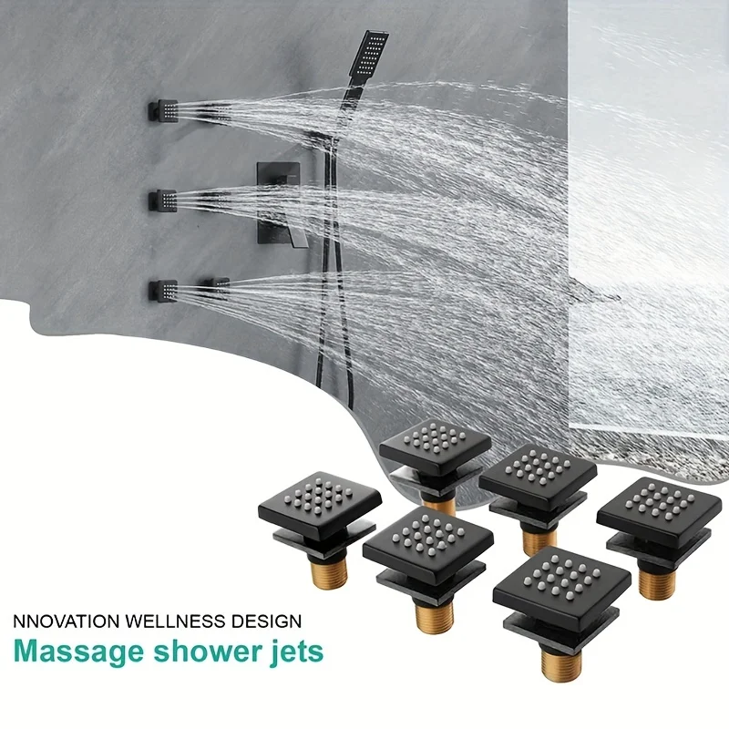 Shower-waist-spray-copper-side-spray-back-spray-shower-head-waterfall ...