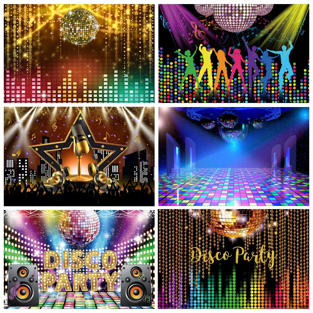 Vinyl-Disco-glitter-party-decorations-backdrop-supplies-accessories ...