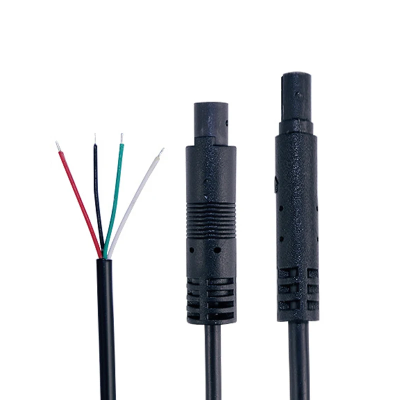 Automobile-Camera-Video-HD-4pin-Mini-Din-Male-And-Female-Plug-4-Pin-To ...