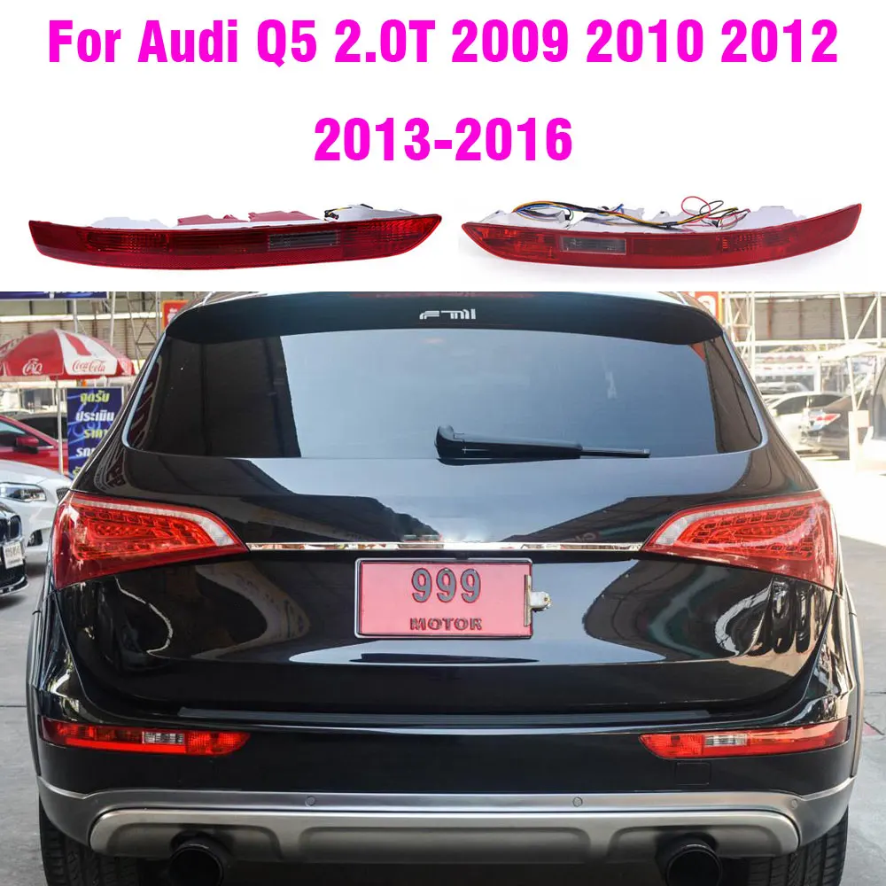 Car Taillight Rear Bumper Tail Light Cover for Audi Q5 2.0T 2009 2010 ...