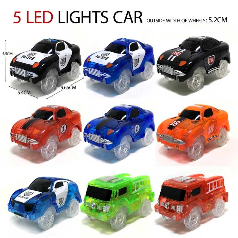 Electric Car,5 Led Lamp,Toy Parts, Car Rail Racing Track, Educational ...