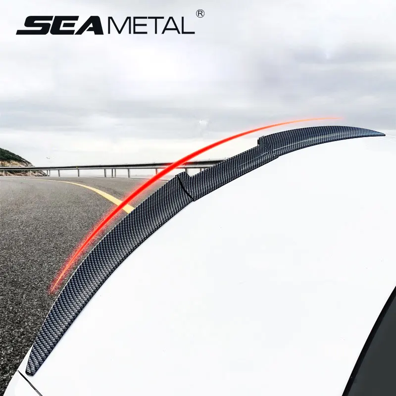 SEAMETAL-Car-Universal-Roof-Lip-Spoiler-Carbon-Fiber-Car-Rear-Wing-DIY ...