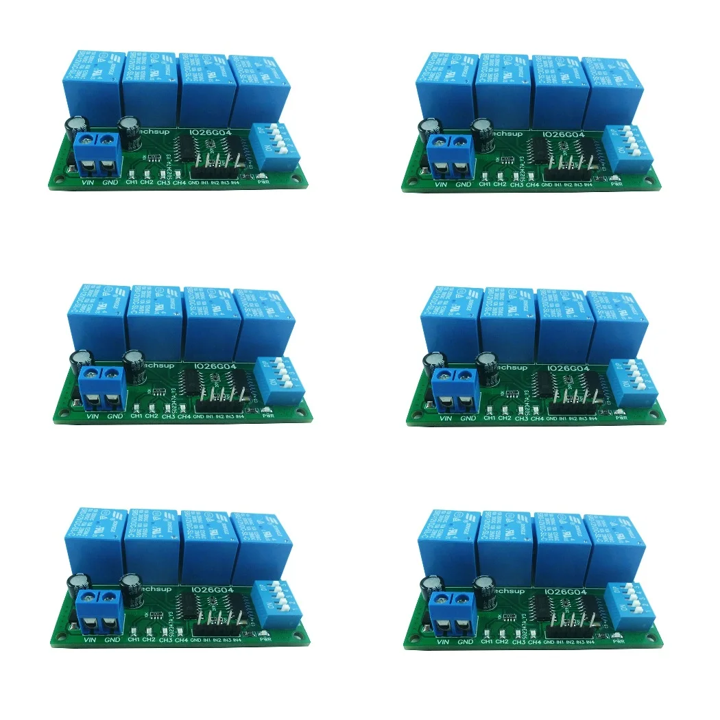 6pcs-4ch-Multifunction-Delay-Relay-Module-for-Car-Delay-Power-off-Audio ...