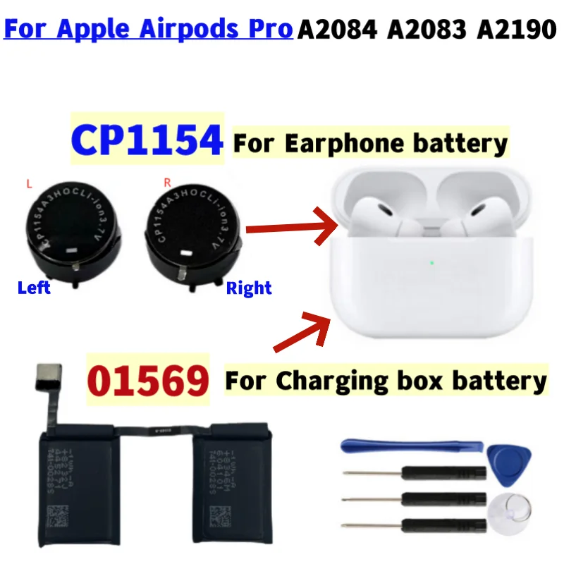 CP1154-Replacement-Battery-For-Apple-Airpods-Pro-A2084-A2083-A2190-Air ...