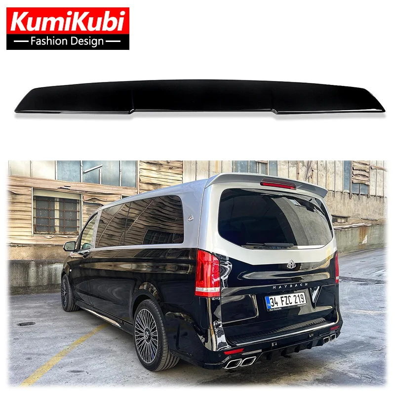 W447-Spoiler-High-Quality-ABS-Rear-Wing-Glossy-Black-Or-Carbon-Look ...