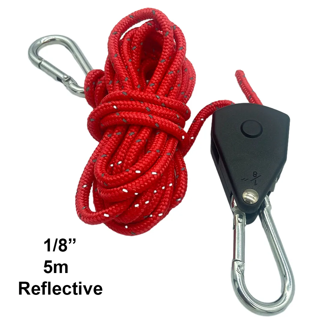 Corde-Vent-pour-Tente-de-Camping-Moulage-5m-Tendeur-de-Corde-Poulie-de ...