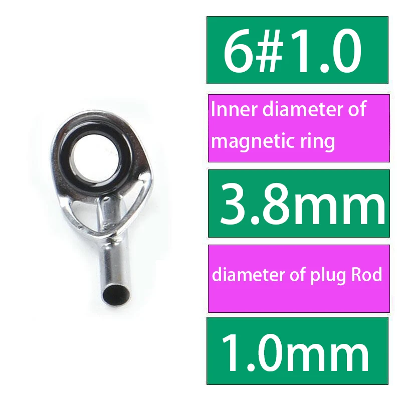 Fishing Rod Guide Ring Fishing Top Rings Rod Pole Repair Kit Far Throw ...