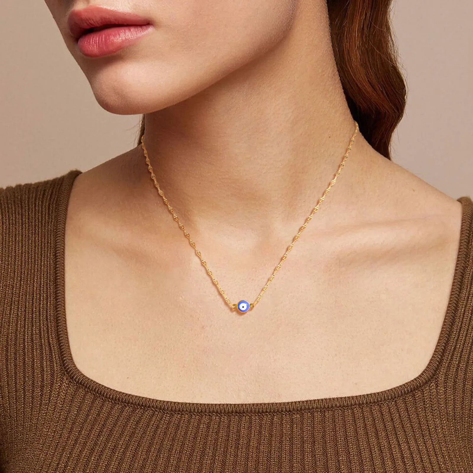 Stainless Steel Eye Lip Chains Necklace | Stainless Steel Necklaces ...