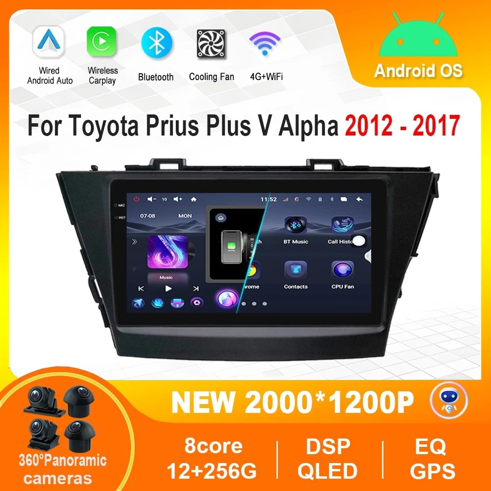 Left-Hand-Drive-9-for-Toyota-Prius-Plus-V-Alpha-LHD-2012-2017-Android ...