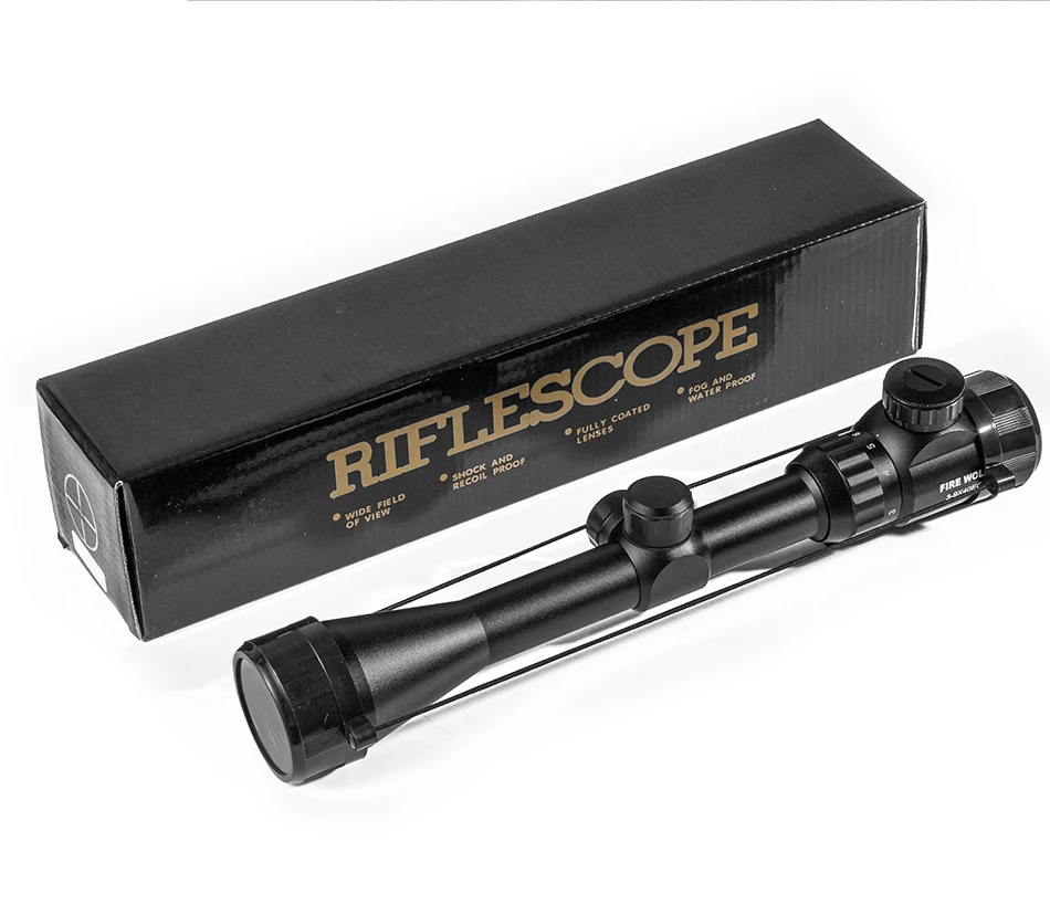 Fire Wolf 3-9x40 EG Riflescope Hunting Scope Outdoor Reticle Sight Optics Sniper Tactical Air ...