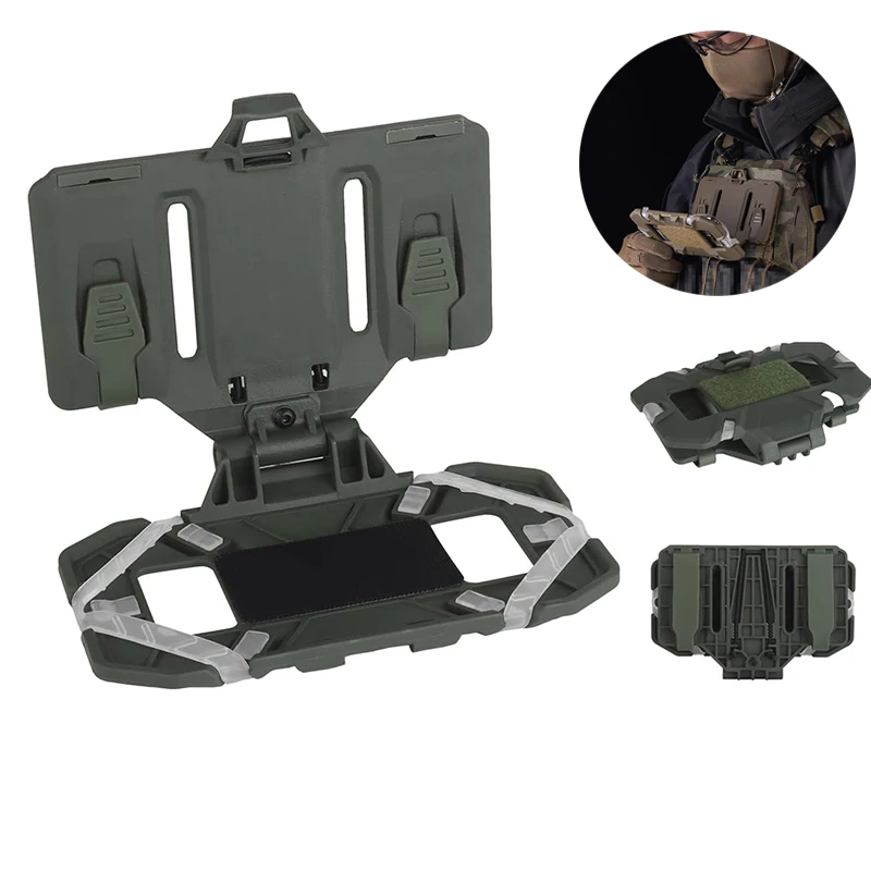 Tactical-Vest-Phone-Holder-Foldable-Cell-Phone-Board-Plate-Molle ...