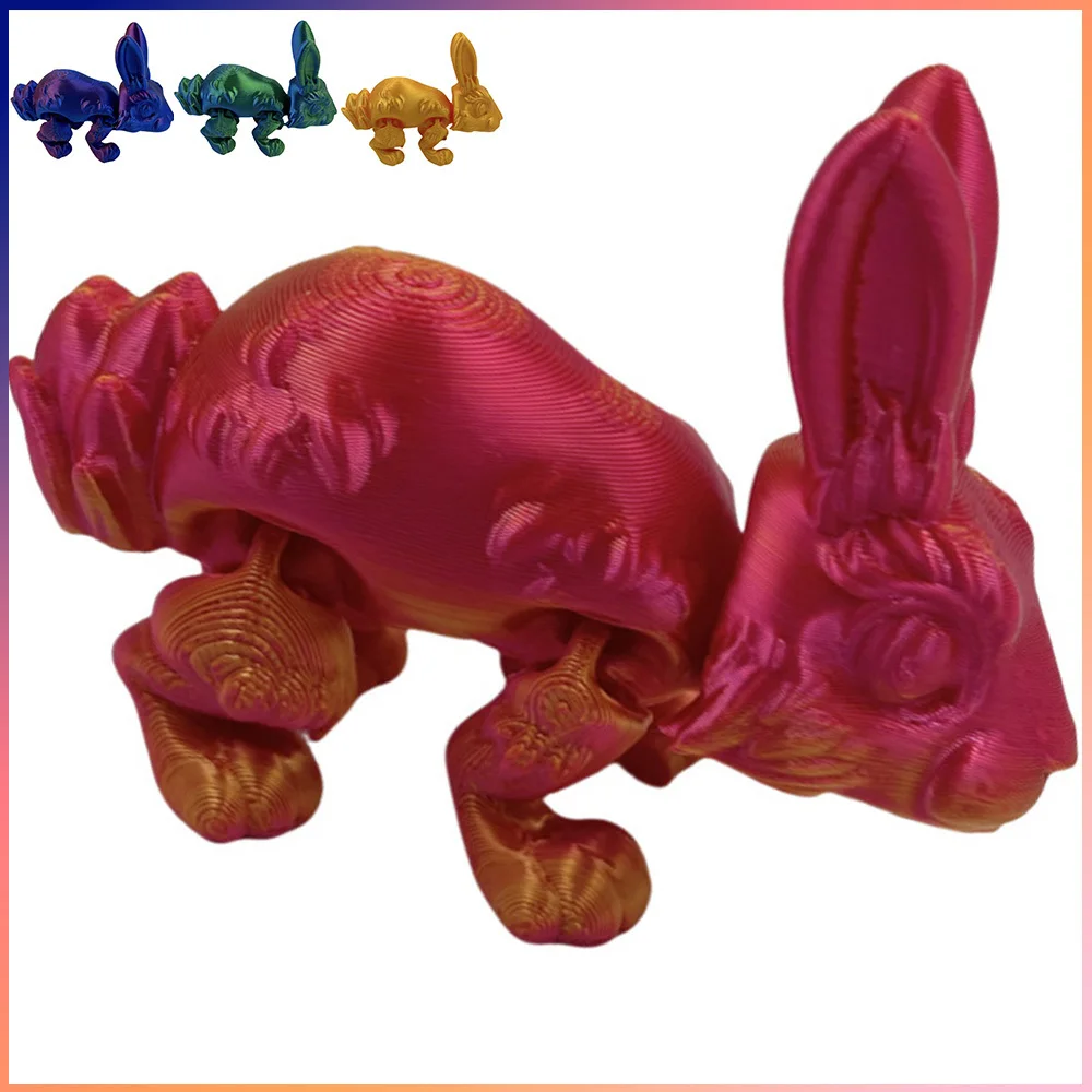 3D-Printed-Toys-Rabbits-Figures-Simulation-Model-Multi-joint-Movable ...