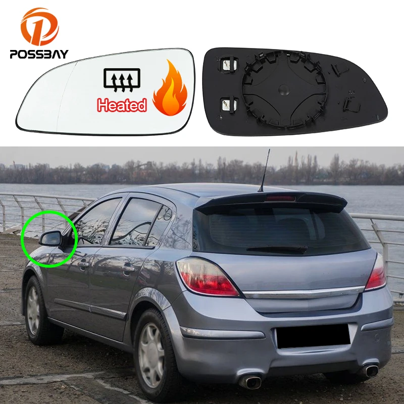 Car-Door-Side-Rearview-Wing-Mirror-Glass-Rear-View-White-Heated-for ...