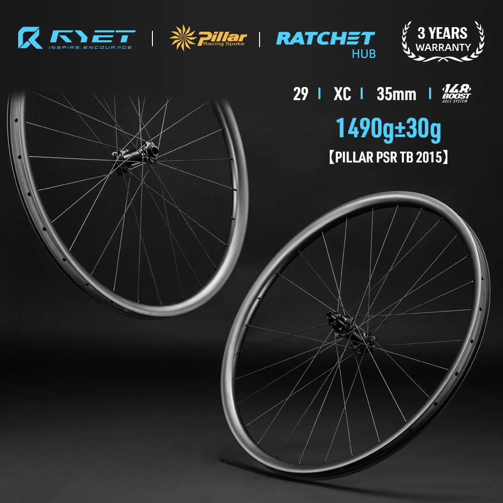 RYET-29er-MTB-Carbon-Wheels-XD-HG-MS-12S-Mountain-Bike-wheels-BOOST ...