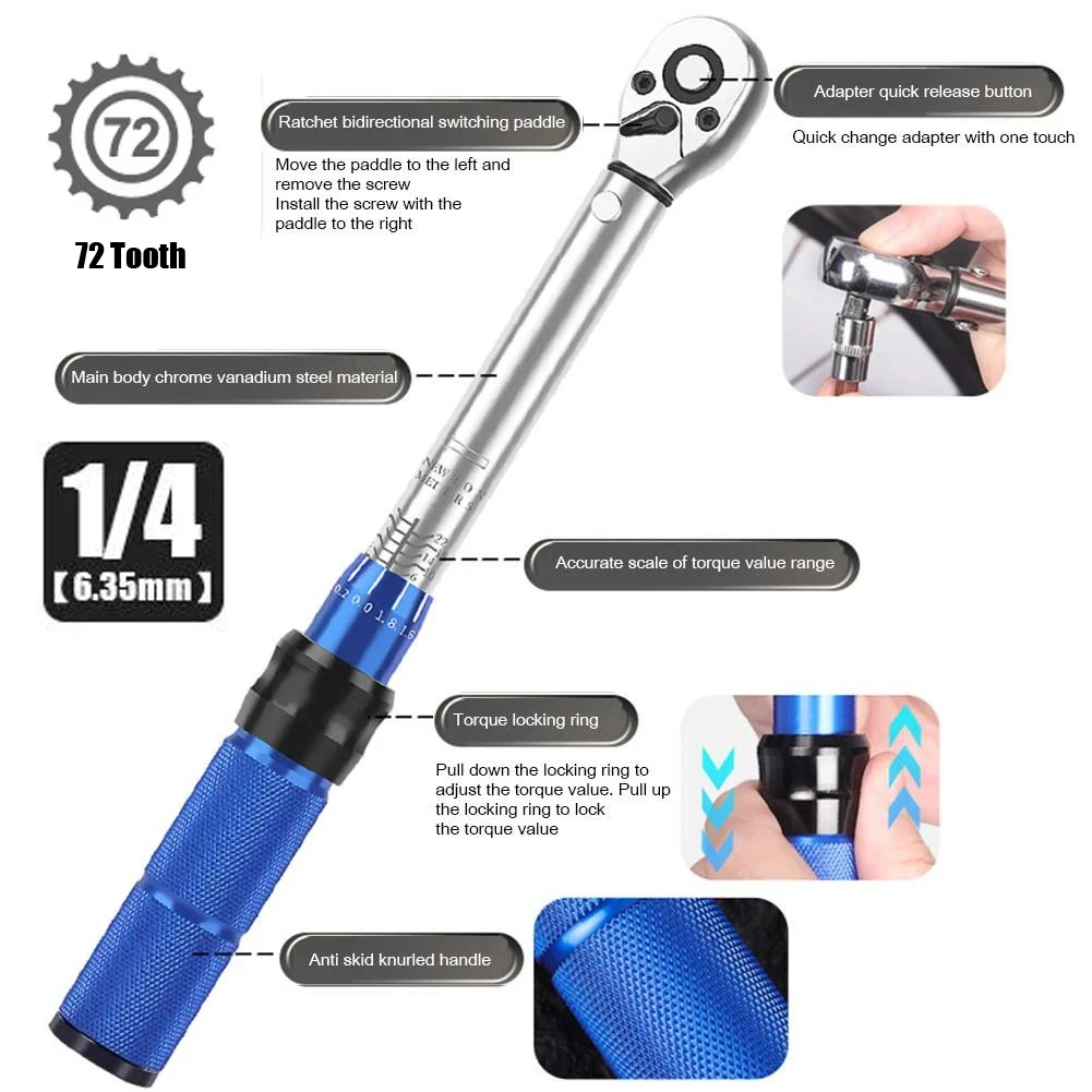 Bicicleta-Torque-Wrench-Set-Chave-Allen-Ajust-vel-Chave-Soquete-Mountain-Bike-Ferramentas-de ...