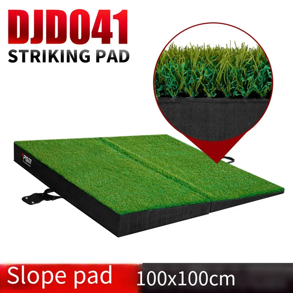 PGM Golf Ramp Hitting Mat, Folding Swing Practice Tool, High and Low ...