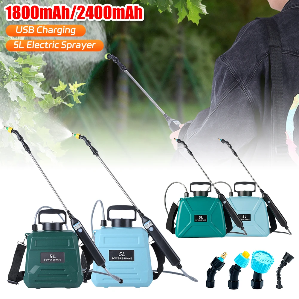 5L Agricultural Electric Sprayer Shoulder-type Battery Sprayer Pump ...