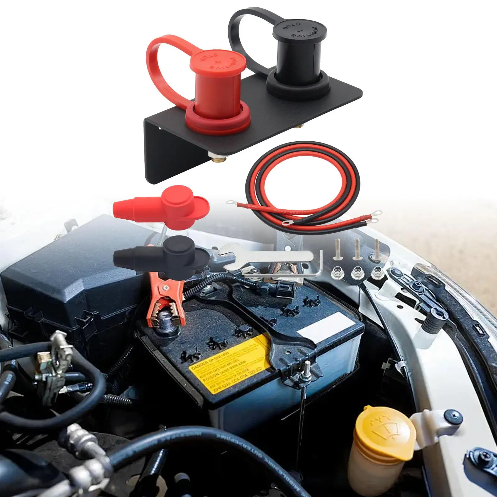 Remote-Battery-Terminals-Set-250A-with-Dust-Cover-3-8-Stud-Battery ...