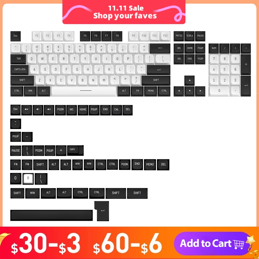 Redragon A132 150 Keys Pbt Mechanical Keyboard Keycaps Csa Height ...