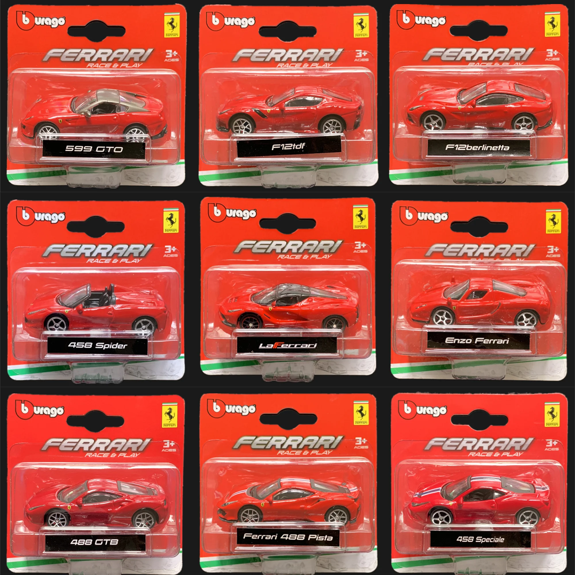 Bburago-Ferrari-Series-Alloy-Modelo-de-Carro-Esportivo-Simula-o-Diecast ...